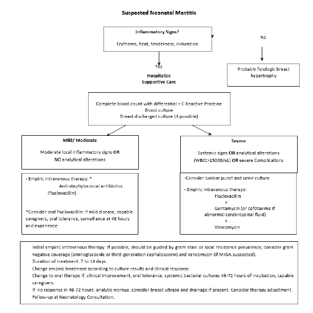 Neonatal mastitis: Case series in a neonatal intermediate care unit