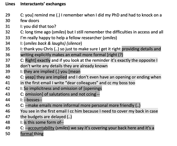 ‘Hope it’s useful’: Negotiating first and second order accounts in discourse-based interviews