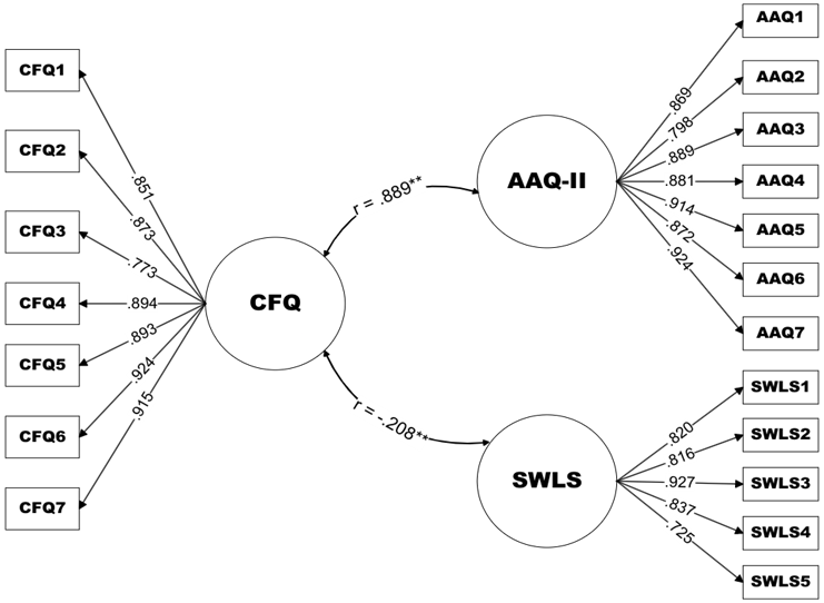 Psychometric properties of the Cognitive Fusion Questionnaire (CFQ ...